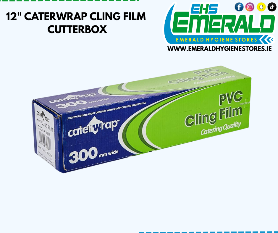 12" CATERWRAP CLING FILM CUTTERBOX – Emerald Hygiene Stores