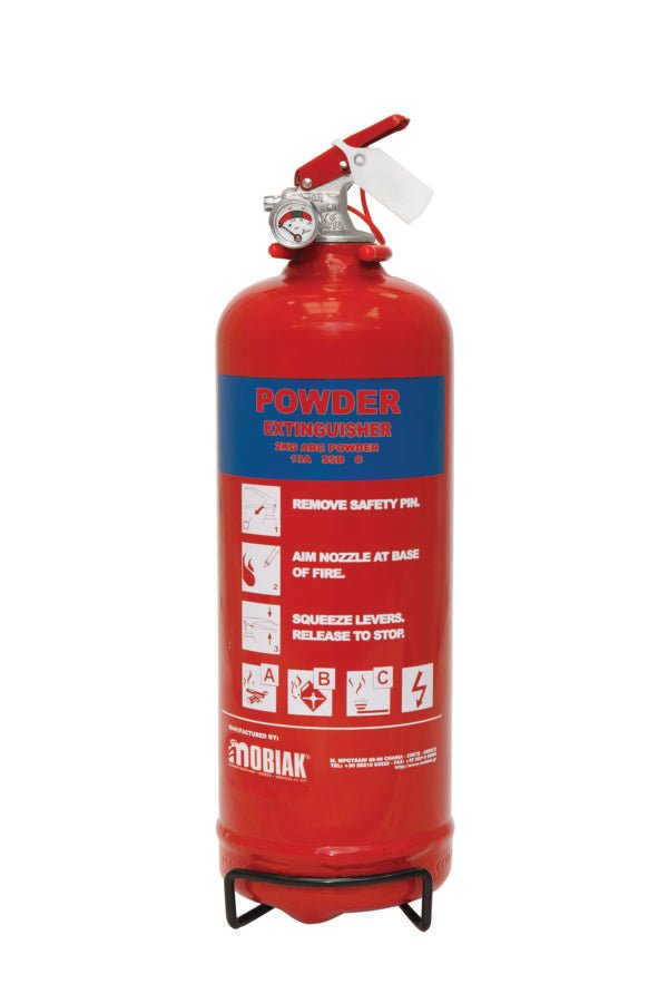 Mobiak Fire Extinguisher 2Kg Dry Powder – Emerald Hygiene Stores